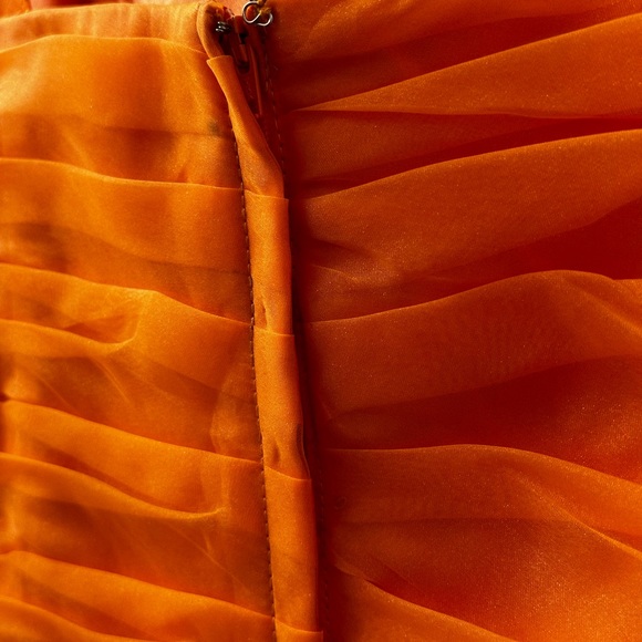 Milano | Dresses | Milano Orange Mermaid Gown | Poshmark